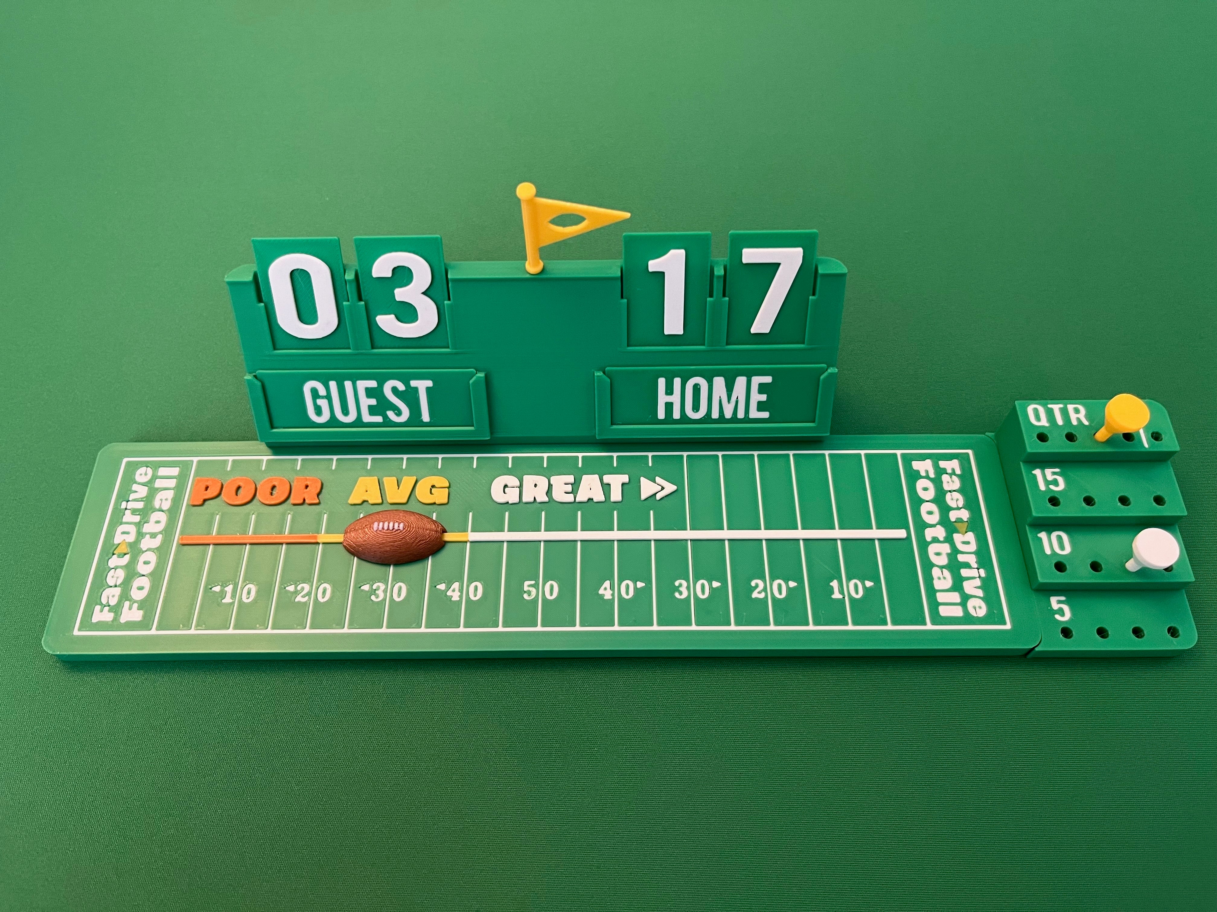 Fast Drive Football Scoreboard – 3d6 Gaming
