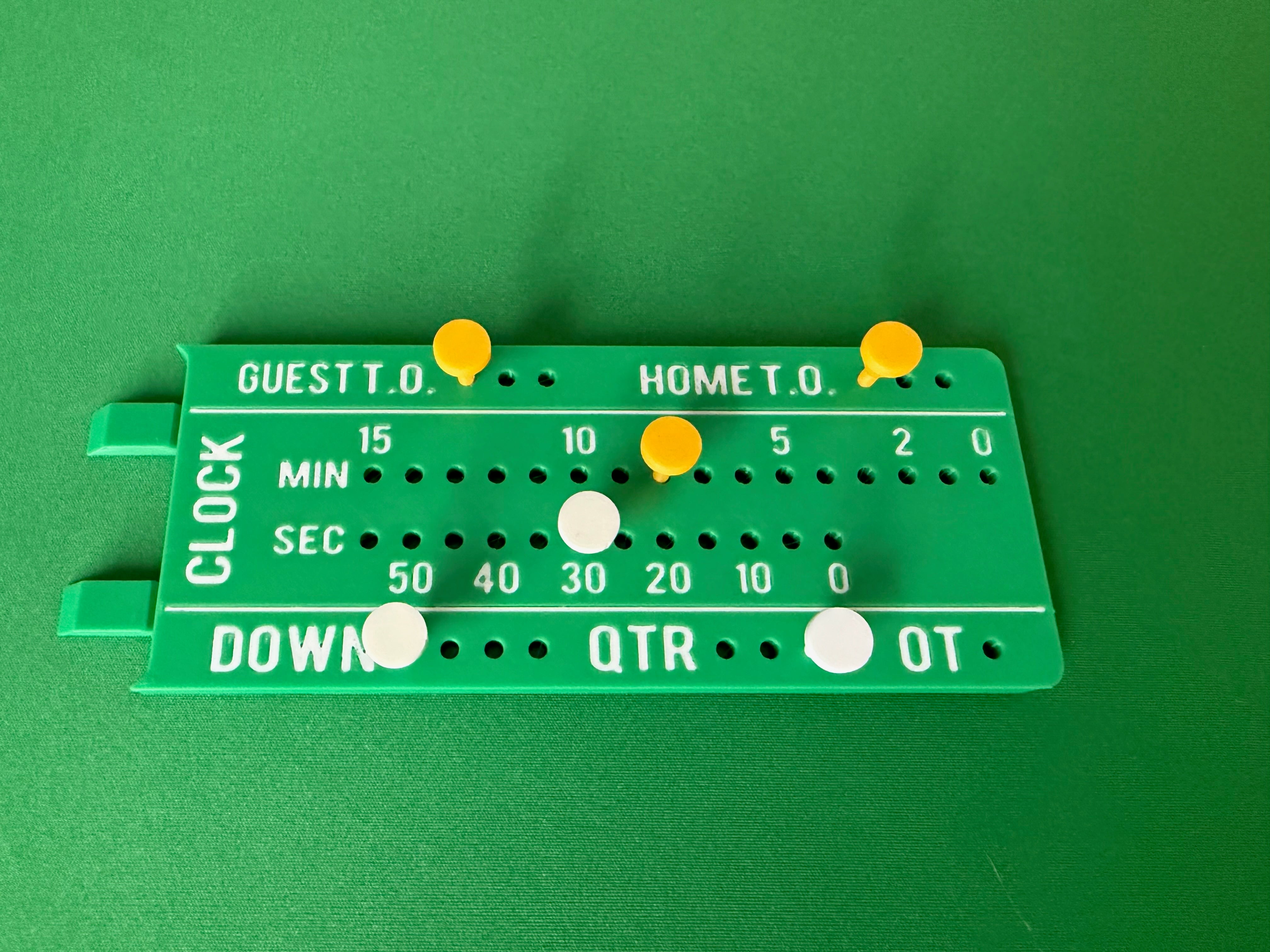 Football Scoreboard Timing Accessory - 10 Second Labels – 3d6 Gaming